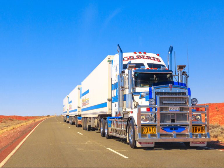 Lightweight Road Train 2 Piece Metal Sign