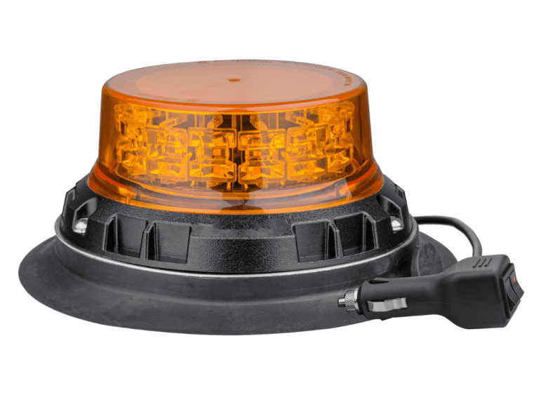 Low Profile Magnetic LED Beacon for Mining, Road Work & Farm Machinery