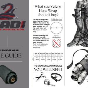 Fast & Easy Velcro Hydraulic Hose Wrap - Efficient Plus!