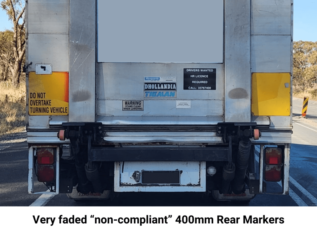 400mm DNOTV Rear Marker L/R Metal Plate - Left/Right Side